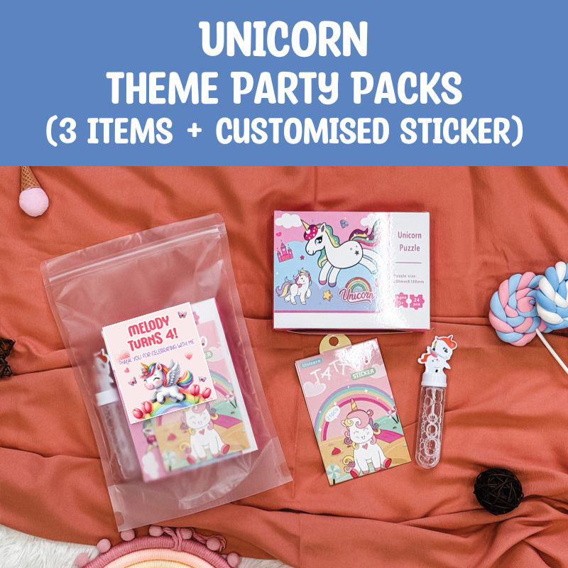 $5 Party Pack - Unicorn Theme | Greet And Gift Singapore